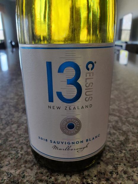 2018 13 Celsius Vineyards Sauvignon Blanc 13 Celsius, New Zealand ...