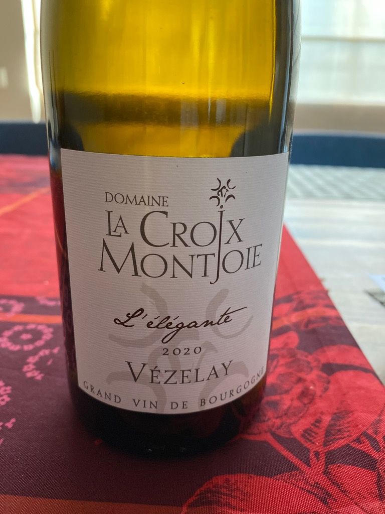 2021 Domaine La Croix Montjoie Bourgogne Vézelay L'Elégante, France ...