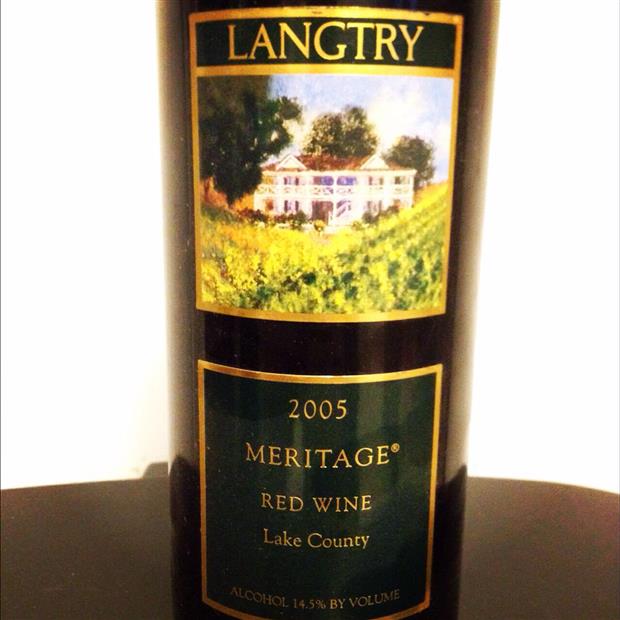 2005 Guenoc Langtry Meritage Red, USA, California, North Coast, Lake ...