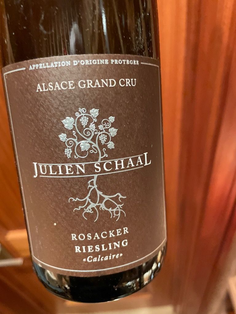 2020 Julien Schaal Riesling Rosacker Calcaire, France, Alsace, Alsace Grand Cru - CellarTracker