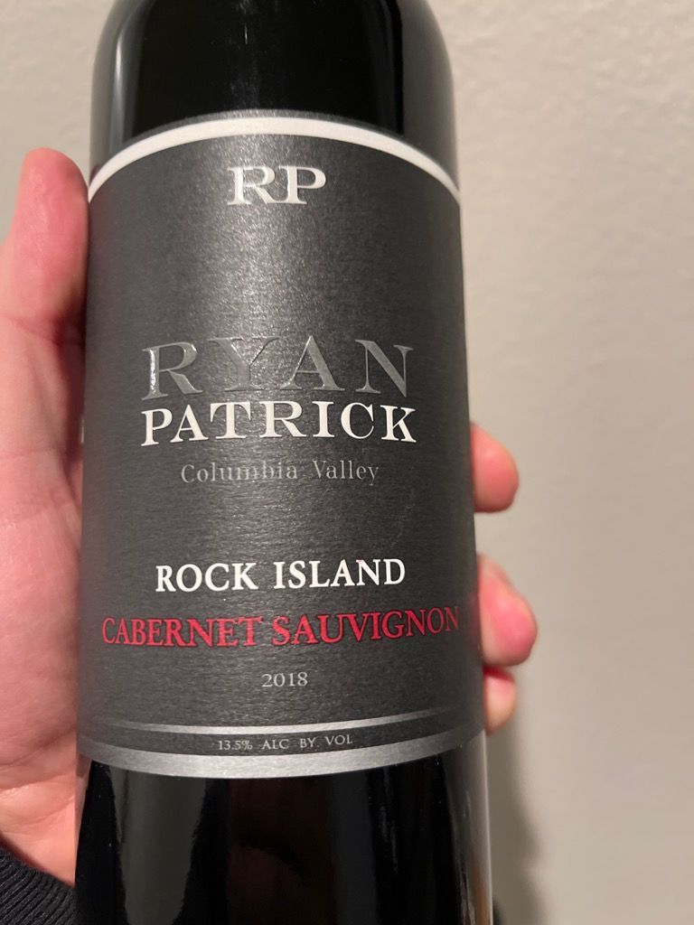 2018 Ryan Patrick Vineyards Cabernet Sauvignon Rock Island, USA ...