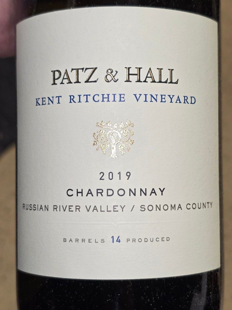 2018 Patz & Hall Chardonnay Kent Ritchie Vineyard, USA, California ...