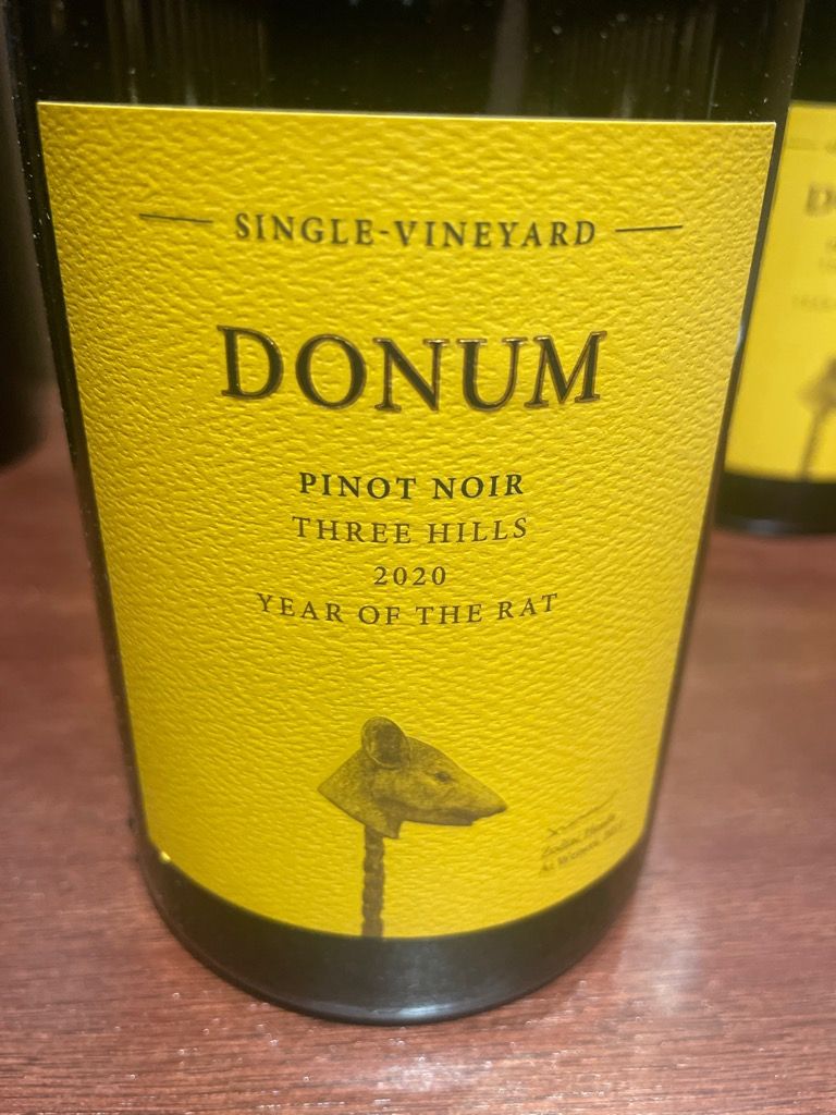 2020 Donum Pinot Noir Three Hills Carneros, USA, California, Napa ...