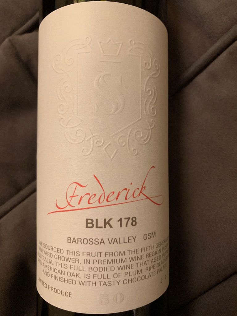 2017 Greenock Estate Frederick Old Vine, Australia, South Australia ...