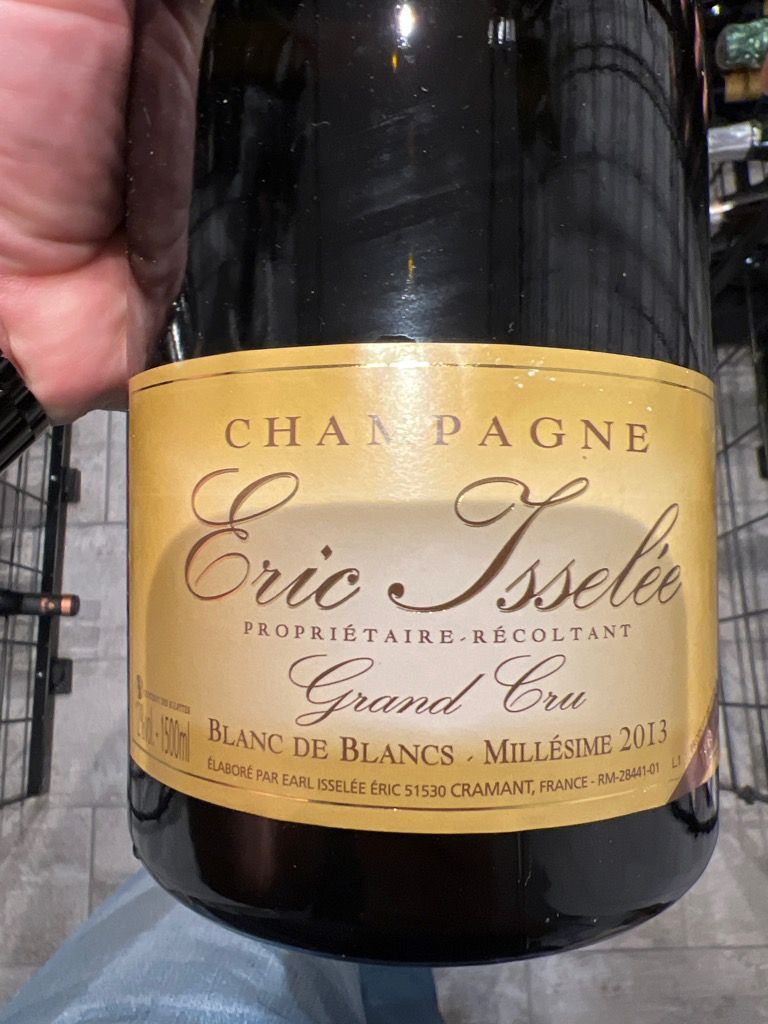 2013 Isselée Eric Champagne Grand Cru Blanc de Blancs, France ...