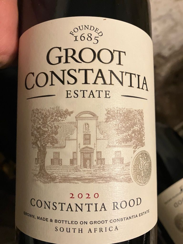 2023 Groot Constantia Constantia Rood, South Africa, Coastal Region ...