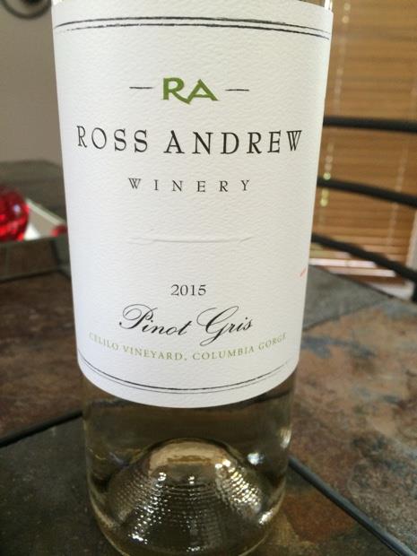 2015 Ross Andrew Winery Pinot Gris Celilo Vineyard, USA, Oregon ...