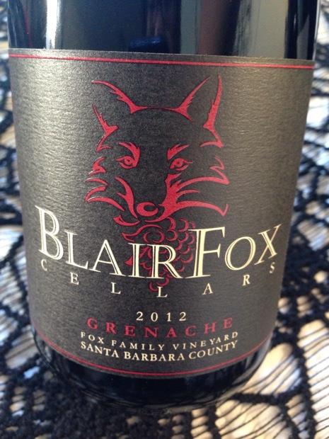 2012 Blair Fox Grenache Fox Family Vineyard, USA, California, Central ...