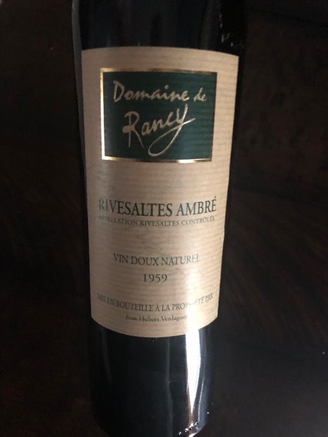 1959 Domaine de Rancy Rivesaltes Ambré, France, Languedoc Roussillon ...