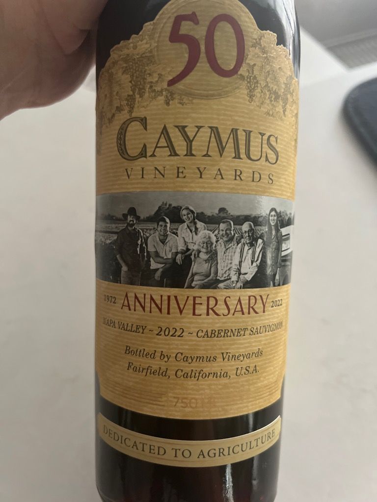 2022 Caymus Cabernet Sauvignon 1858 Napa Valley, USA, California, Napa ...