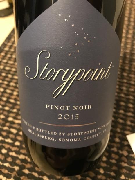 2015 Storypoint Vineyards Pinot Noir, USA, California, Sonoma County ...
