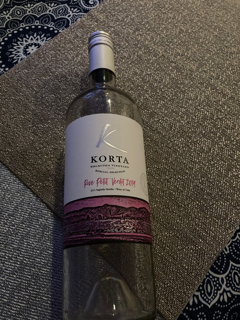 2022 Bodega y Viñedos Korta Petit Verdot Rosé, Chile, Curico Valley ...