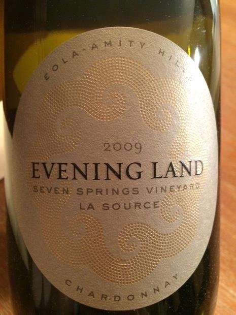 2009 Evening Land Vineyards Chardonnay La Source Seven Springs Vineyard ...