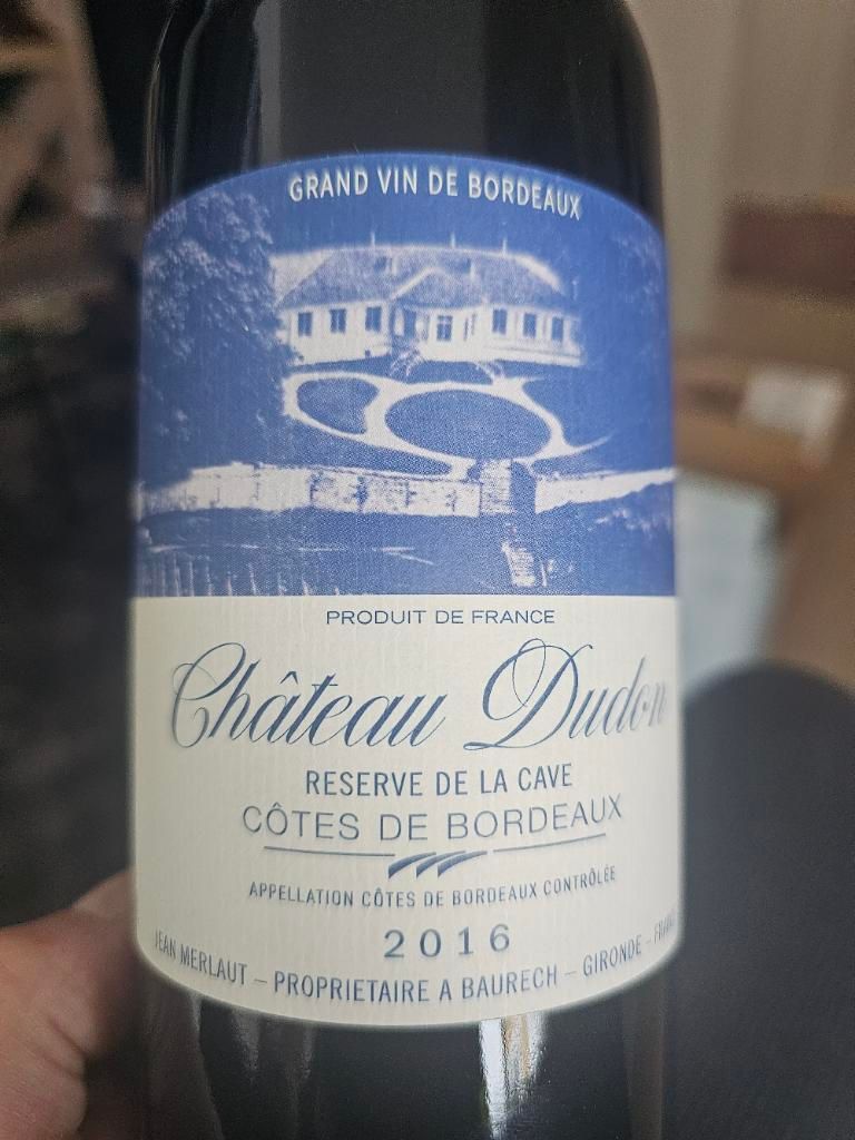 2016 Château Dudon Réserve de la Cave, France, Bordeaux - CellarTracker