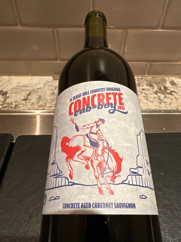 2022 Uplift Vineyard Concrete Cab-Boy, USA, Texas, Texas Hill Country ...