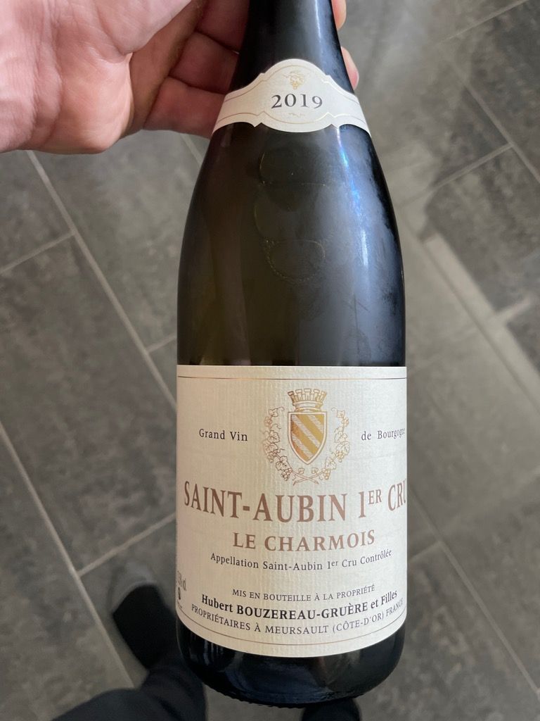 2019 Hubert Bouzereau-Gruère et Filles Saint-Aubin 1er Cru Le Charmois ...