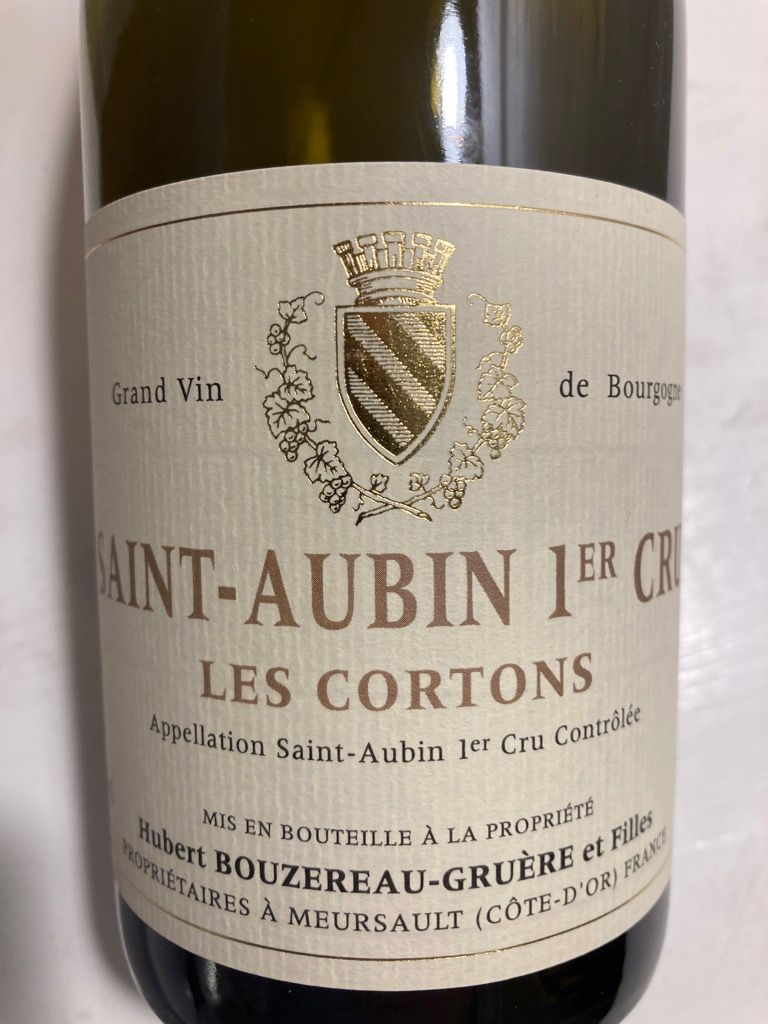 2016 Hubert Bouzereau-Gruère et Filles Saint-Aubin 1er Cru Les Cortons ...