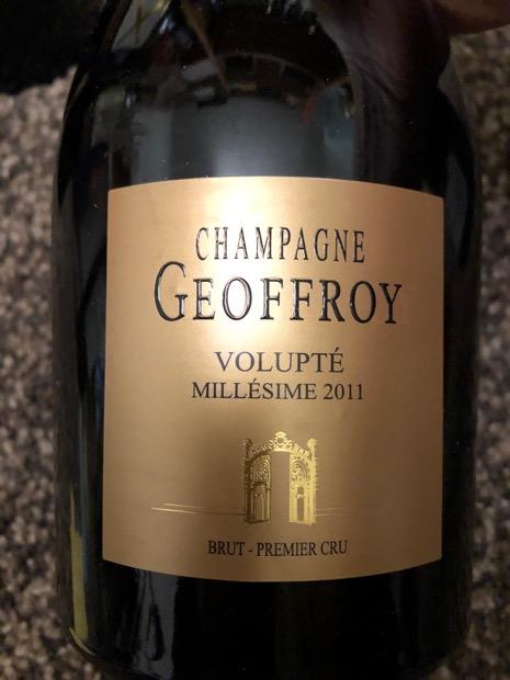 2011 Geoffroy Champagne Premier Cru Volupté, France, Champagne ...