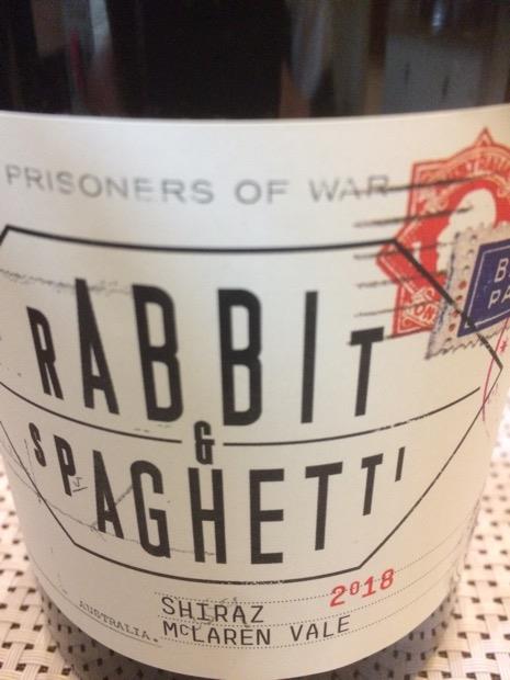 2018 Adam Barton Shiraz Rabbit & Spaghetti McLaren Vale, Australia ...