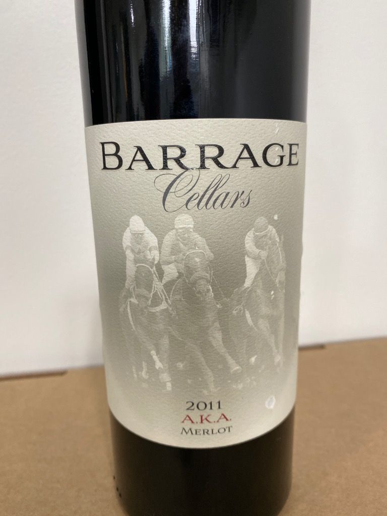 2011 Barrage Cellars Merlot A.K.A., USA, Washington, Columbia Valley ...