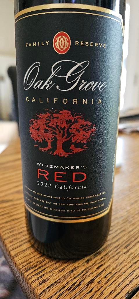 2022 Oak Grove Winemaker's Red, USA, California - CellarTracker