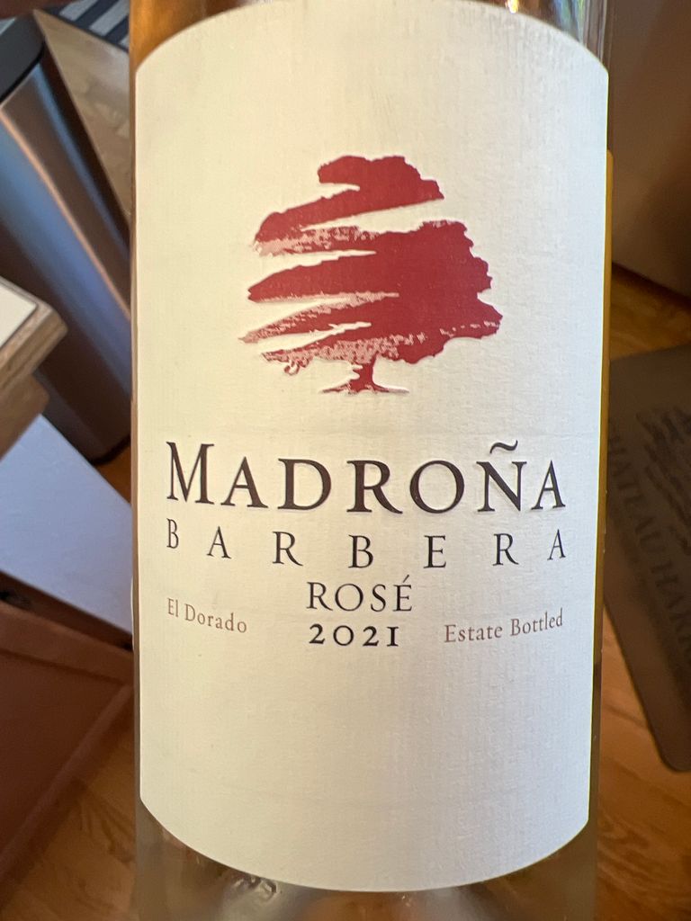 2021 Madroña Barbera Dry Rosé, USA, California, Sierra Foothills, El ...