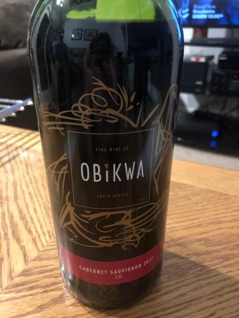 2017 Obikwa Cabernet Sauvignon, South Africa, Western Cape - CellarTracker