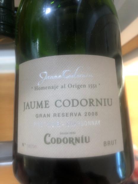 2008 Codorníu Cava Jaume Codorníu Gran Reserva Brut, Spain, Cava ...