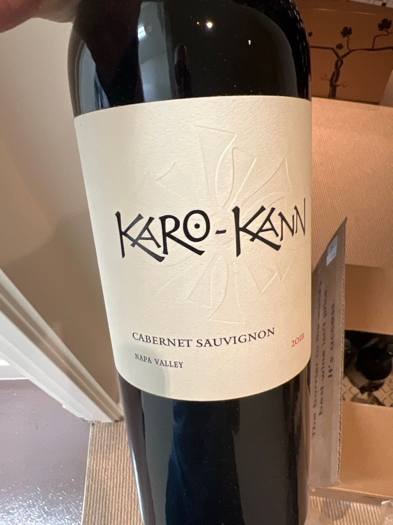 2018 Karo-Kann Cabernet Sauvignon, USA, California, Napa Valley ...