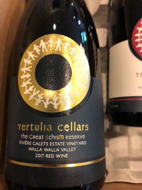 2017 Tertulia Cellars The Great Schism Reserve Riviere Galets Estate ...