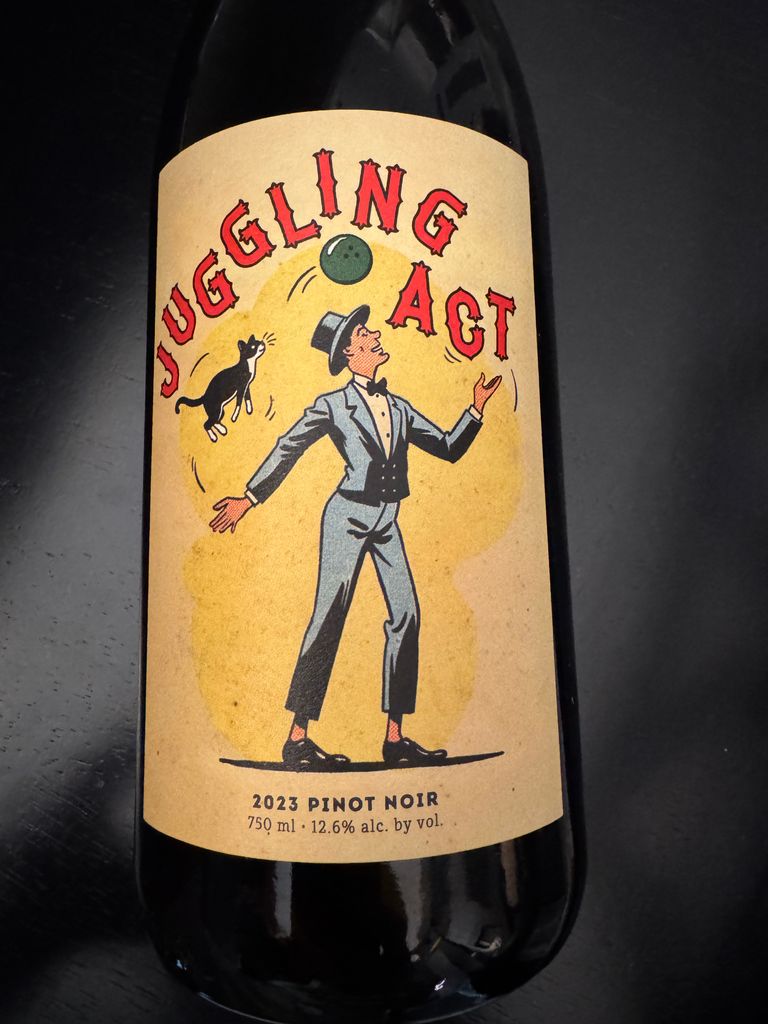 2023 Full Glass Wines Pinot Noir JUGGLING ACT Willamette Valley ...