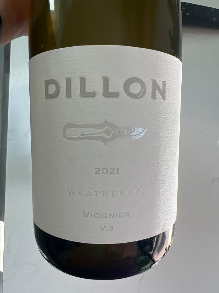 2021 Dillon Cellars Viognier V.3 WeatherEye Vineyard, USA, Washington ...