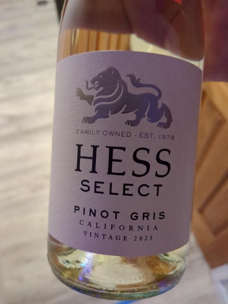 2023 The Hess Collection Pinot Gris Hess Select California, USA ...