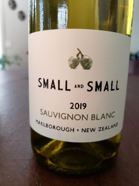 2019 Small and Small Sauvignon Blanc Marlborough, New Zealand, South ...