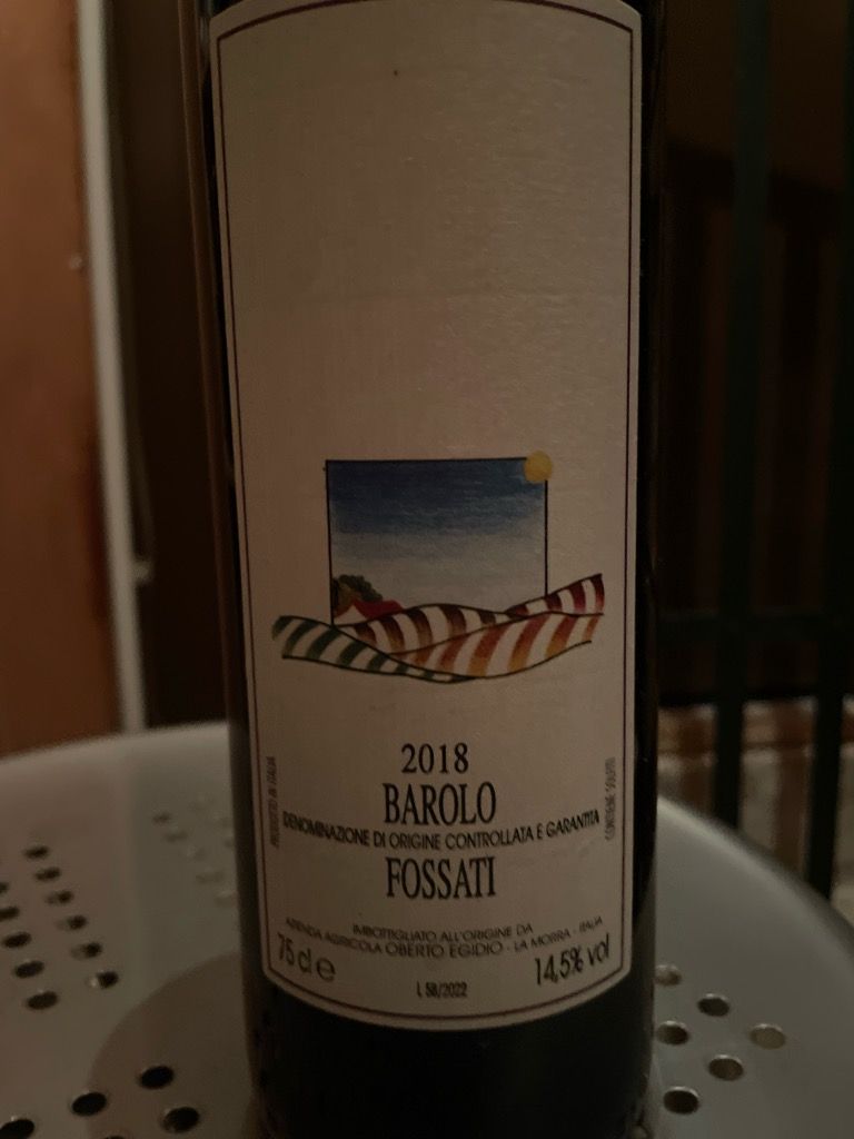 2019 Oberto Egidio Barolo Fossati, Italy, Piedmont, Langhe, Barolo ...