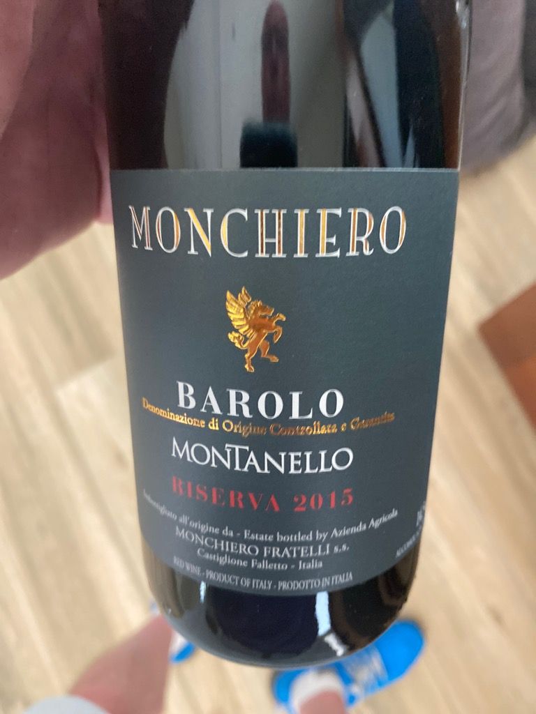 2015 Monchiero Barolo Montanello Riserva, Italy, Piedmont, Langhe ...
