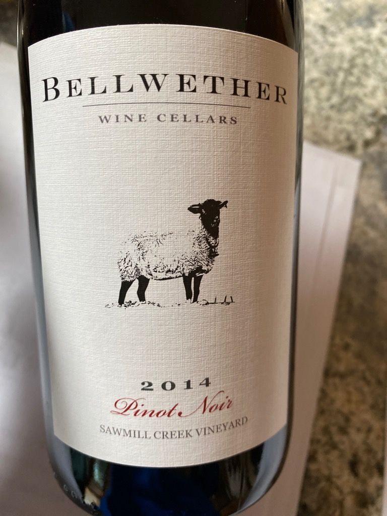 2014 Bellwether Wine Cellars Pinot Noir Sawmill Creek Vineyard, USA, New York, Finger Lakes ...