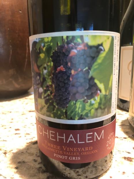 2017 Chehalem Pinot Gris Three Vineyard, USA, Oregon, Willamette Valley ...