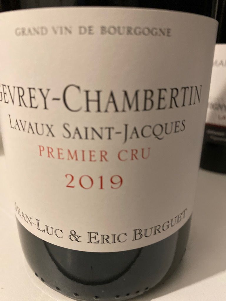 2020 Jean-Luc & Eric Burguet Gevrey-Chambertin 1er Cru Lavaux St ...