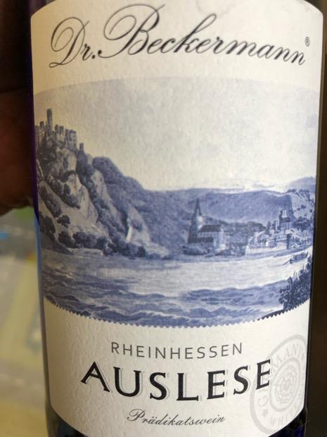 2016 Dr. Beckermann Riesling Auslese, Germany, Rheinhessen - CellarTracker