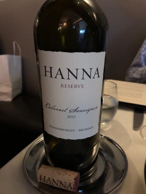 2015 Hanna Cabernet Sauvignon Reserve Red Ranch, USA, California ...