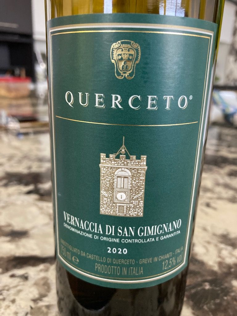2021 Castello di Querceto / Querceto Vernaccia di San Gimignano, Italy ...