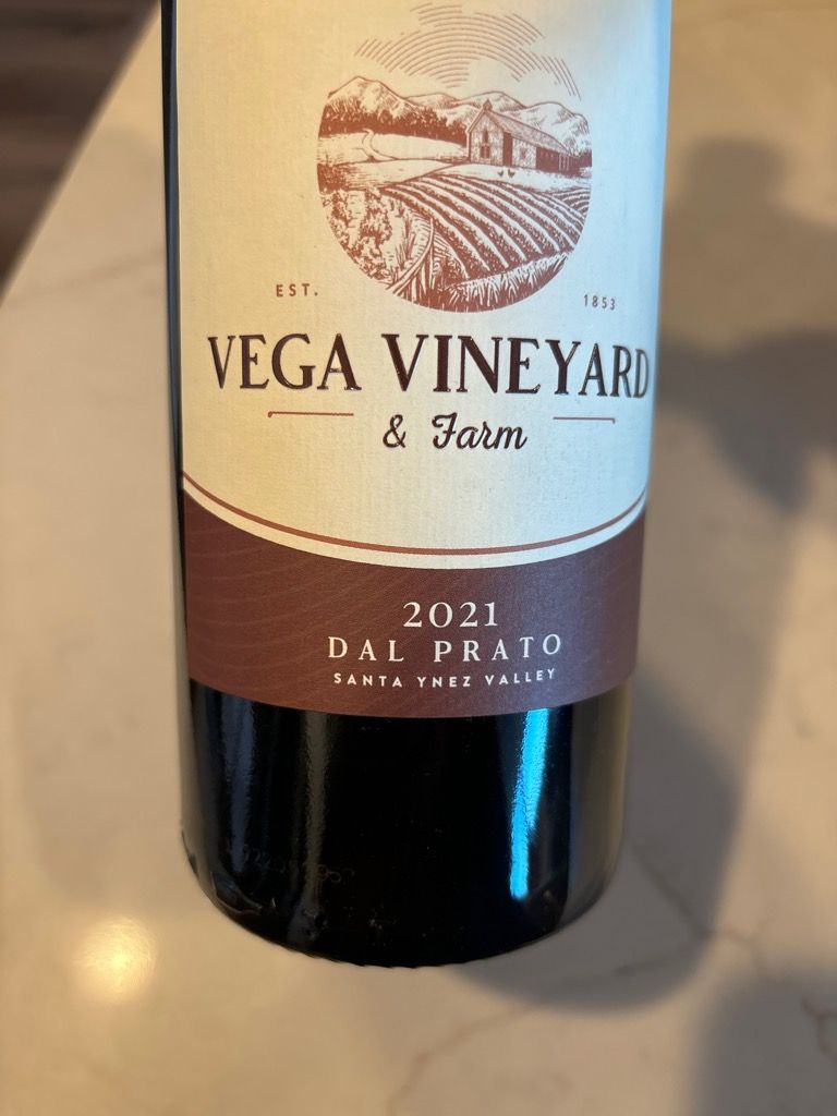 2021 Vega Vineyard & Farm Dal Prato, USA, California, Central Coast ...