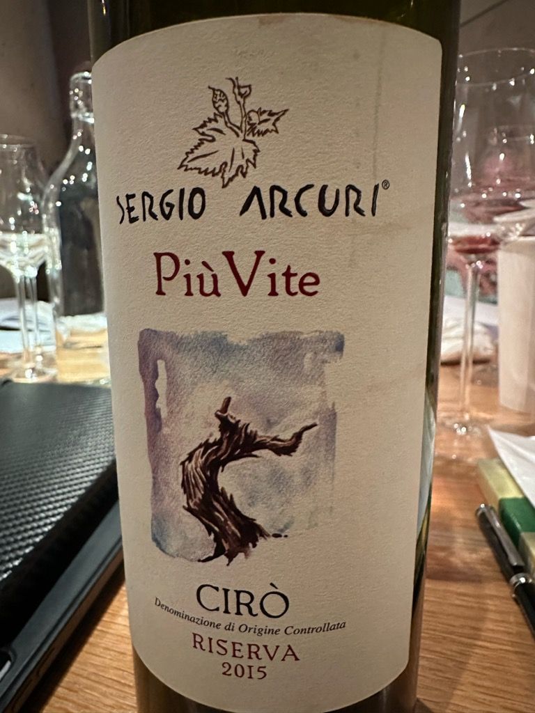 2016 Azienda Agricola Sergio Arcuri Cirò Più Vite Riserva, Italy ...