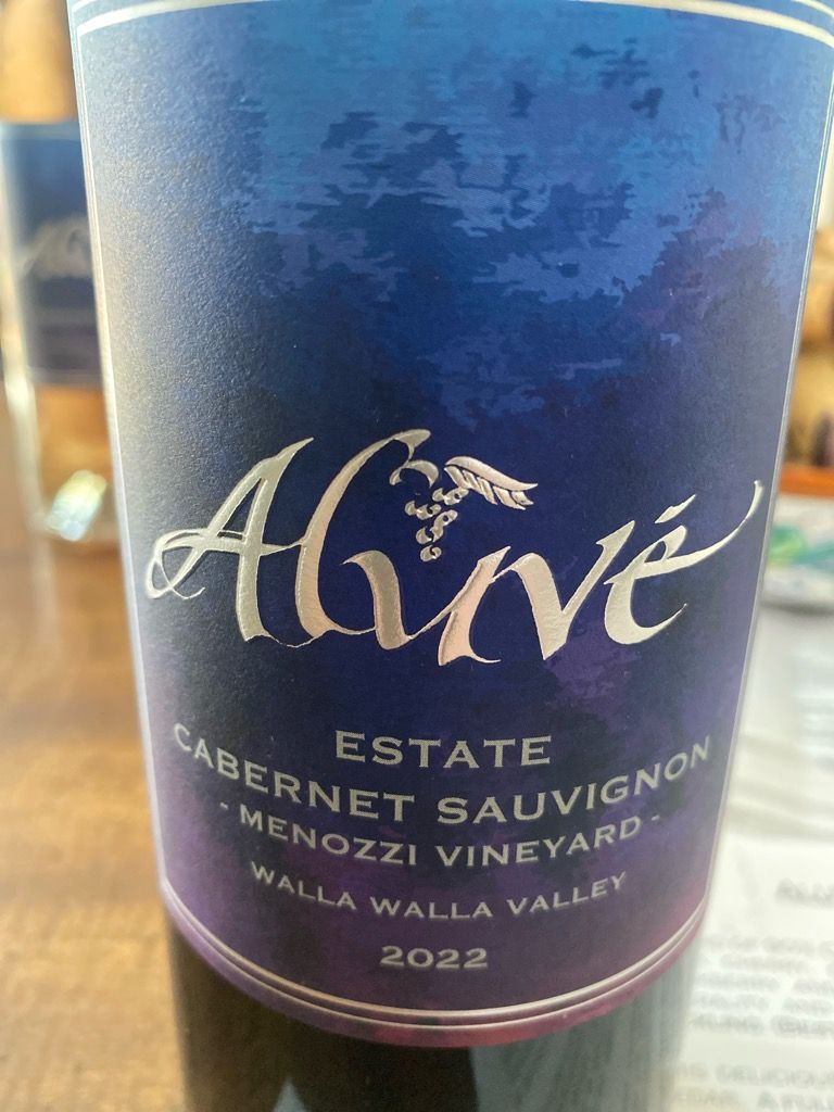 2022 Aluvé Cabernet Sauvignon Estate Menozzi Vineyard, USA, Washington ...