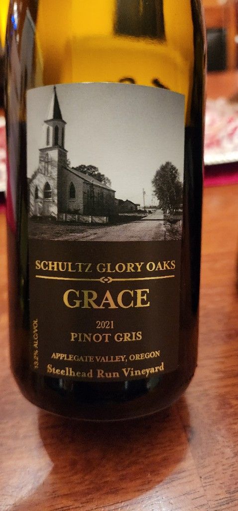 2021 Schultz Wines Pinot Gris Grace, USA, Oregon, Southern Oregon ...