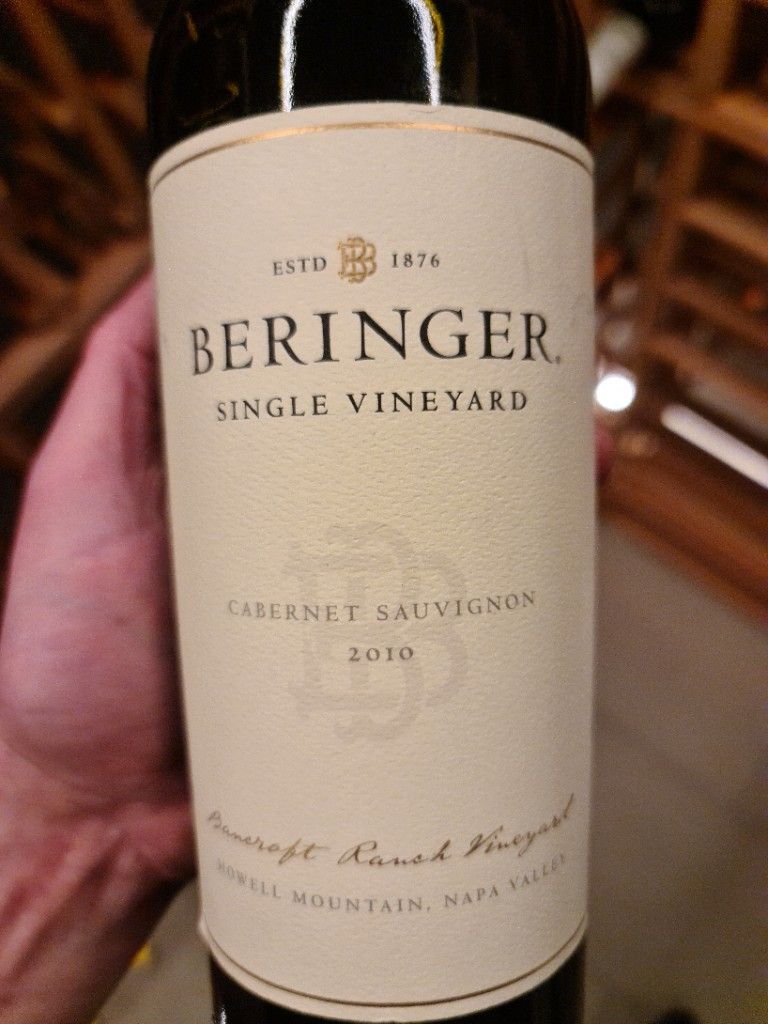 2010 Beringer Vineyards Cabernet Sauvignon Bancroft Ranch, USA ...