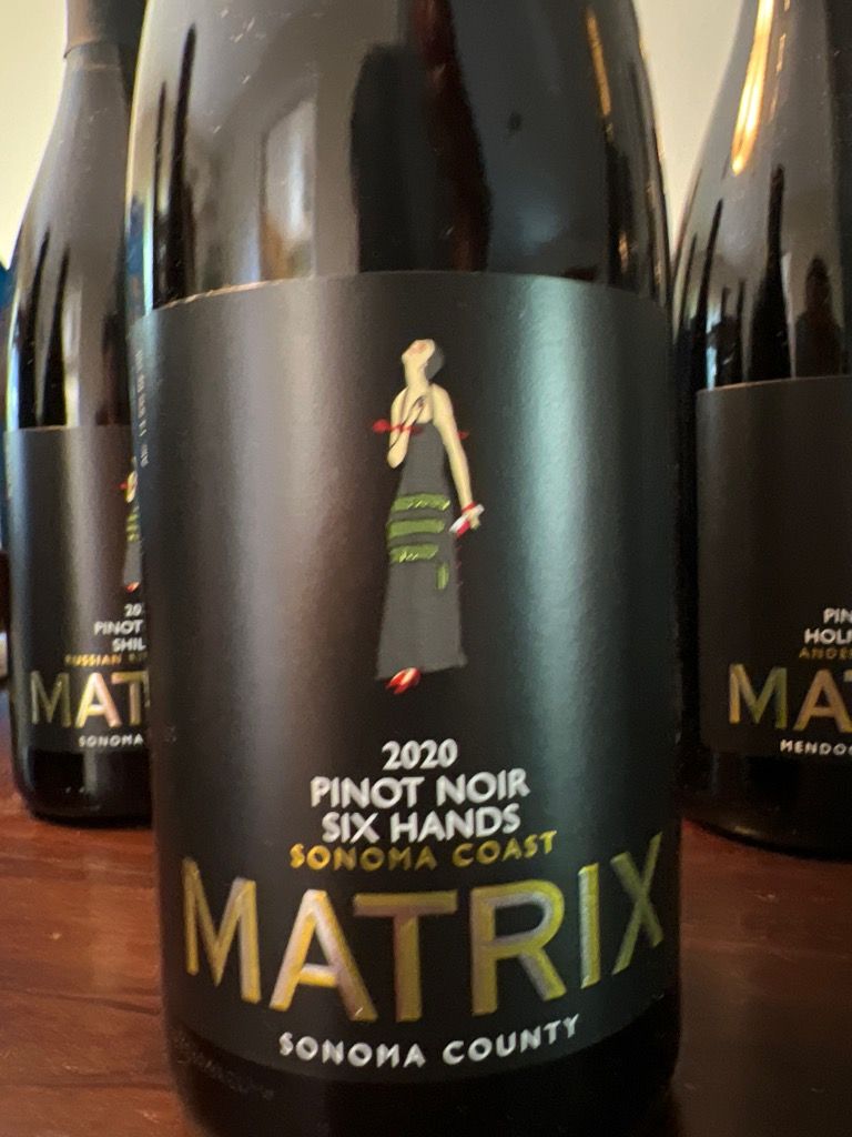 2020 Matrix Pinot Noir Six Hands, USA, California, Sonoma County ...
