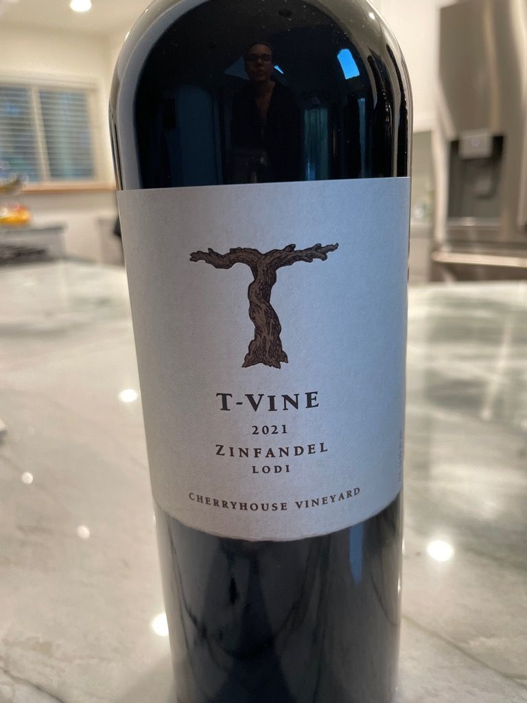 2021 T-Vine Cellars Zinfandel Cherryhouse Vineyard Lodi, USA ...