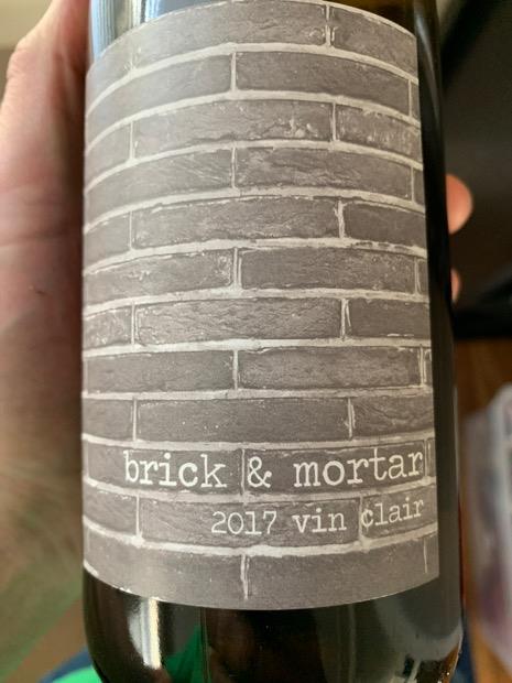 2017 Brick & Mortar Vin Clair, USA, California, Napa Valley - CellarTracker